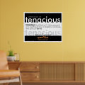 Poster Definition - Tenacious | Zazzle
