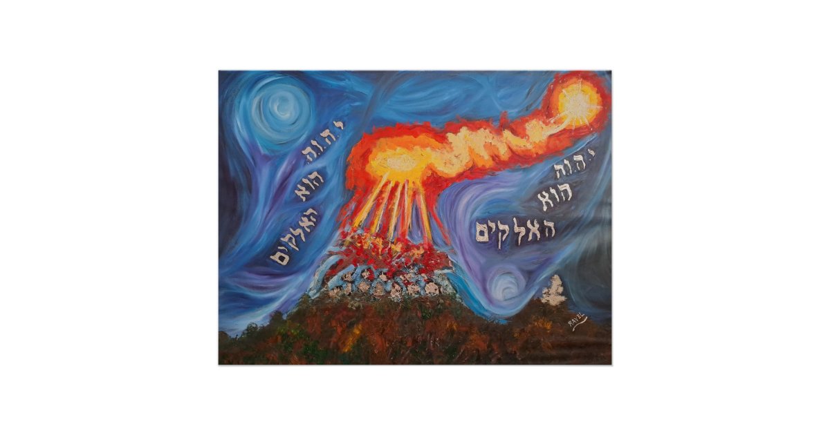 Póster Elijah and the Prophets of Baal on Mount Ca Poster | Zazzle