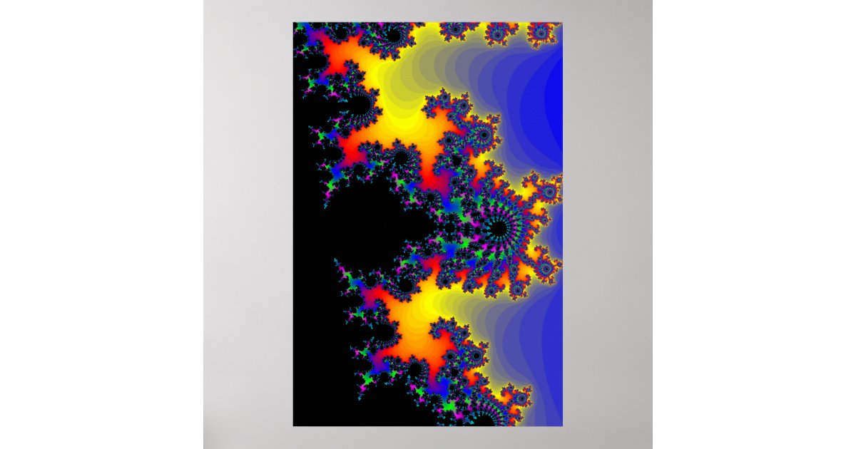 Poster: Fractal's Edge Poster | Zazzle