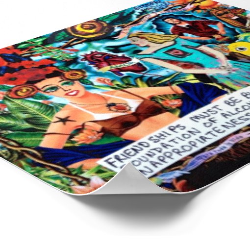 POSTER-FRIENDSHIPS SHOULD BE BUILT ON SHENANIGANS POSTER | Zazzle