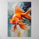 Poster | Goldfish | Oil Painting Style | Zazzle