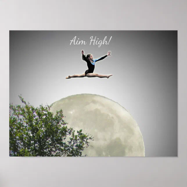 Poster - Gymnasts Aim High | Zazzle