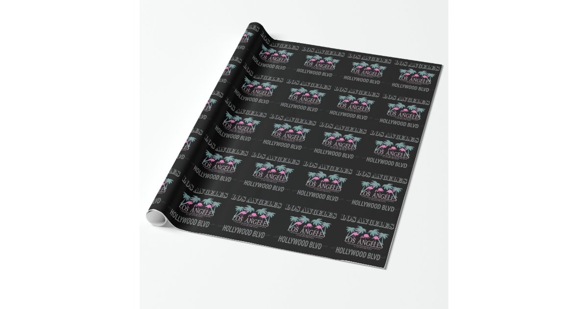 Poster Hollywood Blvd. Wrapping Paper | Zazzle