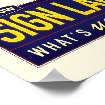 Poster. I know ASL. Poster | Zazzle