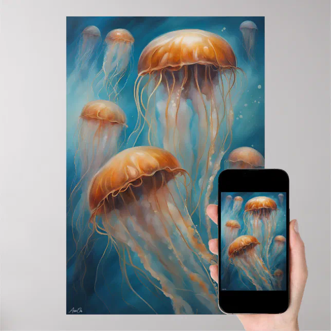 Poster | Jellyfish | Art | Zazzle