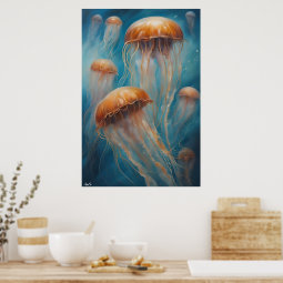 Poster | Jellyfish | Art | Zazzle