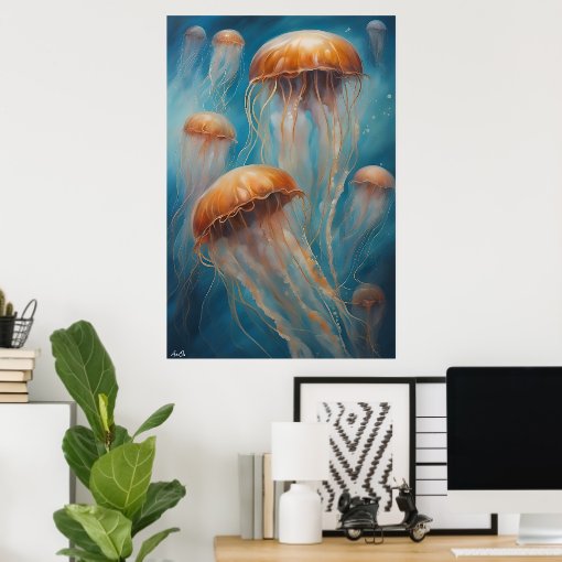 Poster | Jellyfish | Art | Zazzle
