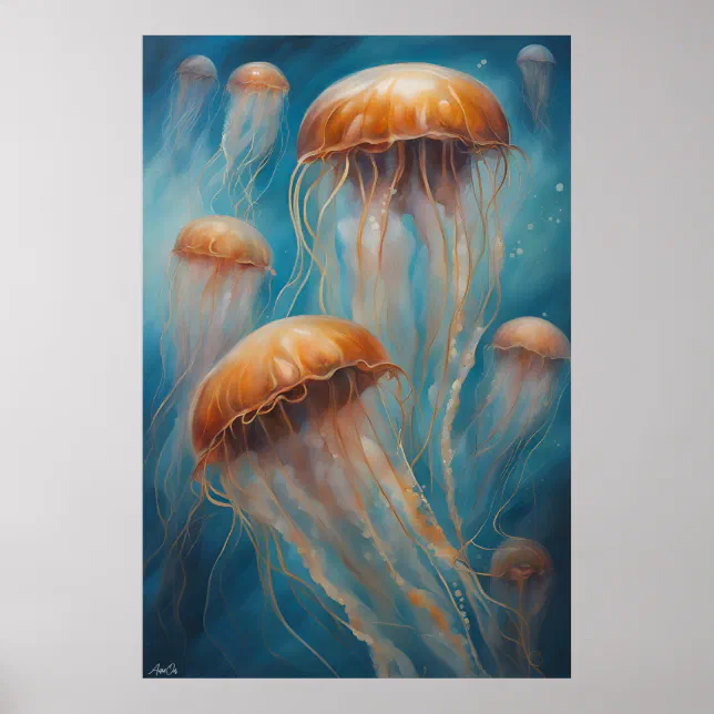 Poster | Jellyfish | Art | Zazzle