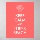 Poster - KEEP CALM BEACH | Zazzle.com