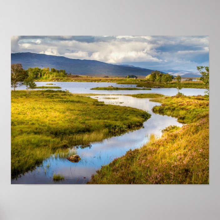 Poster landscape of the Scottish Highlands | Zazzle.com