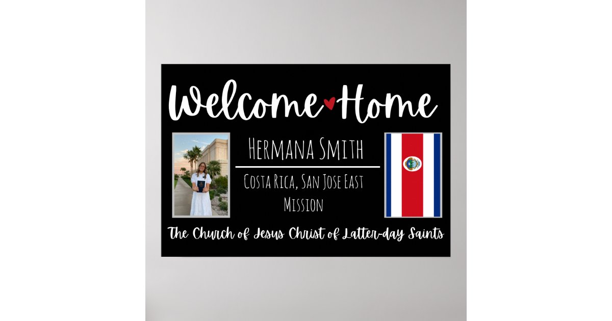 Poster LDS Missionary Homecoming Welcome Home Sign | Zazzle