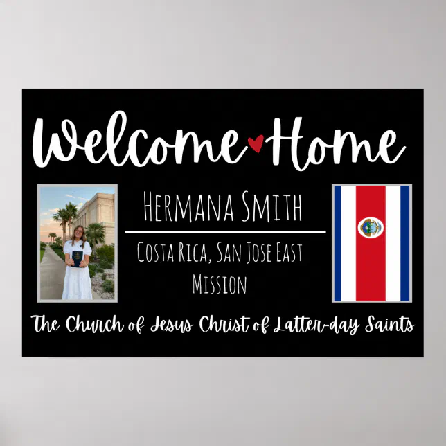 Poster LDS Missionary Homecoming Welcome Home Sign | Zazzle