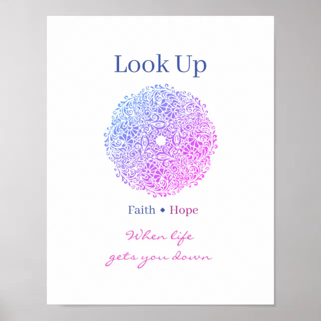 Poster-Look Up Poster | Zazzle
