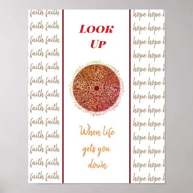 Poster-Look Up Poster | Zazzle