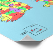 Poster - Map of Counties in Great Britain | Zazzle