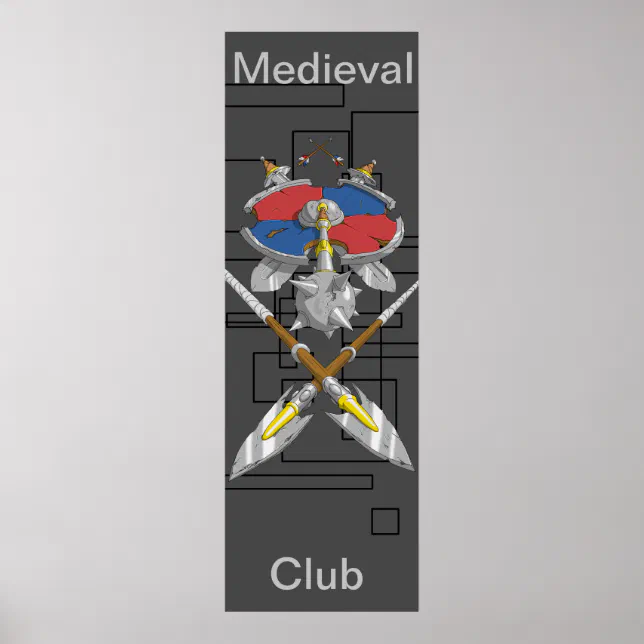 poster medieval club | Zazzle
