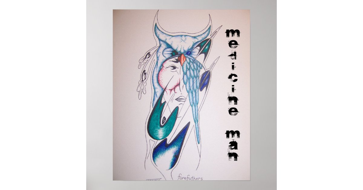 Poster native american medicine man | Zazzle
