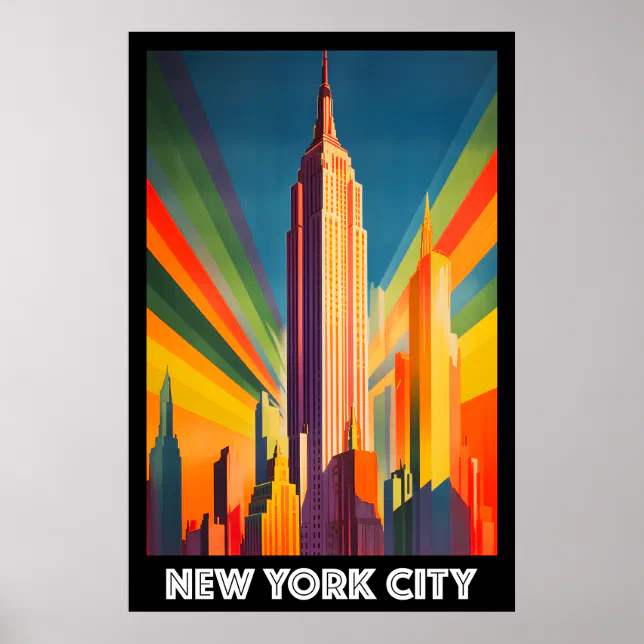 Poster, New York City, Empire State Building Poster | Zazzle