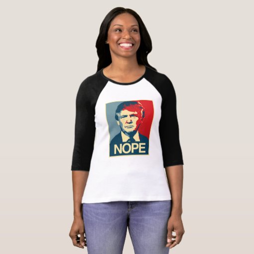 Poster Nope - Donald Trump - T-Shirt | Zazzle