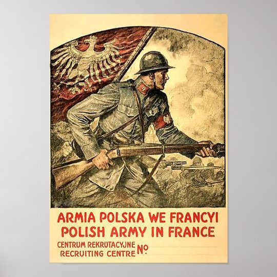 Poster of polish propaganda during WW1 | Zazzle.com