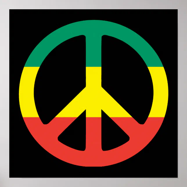 poster peace rasta | Zazzle