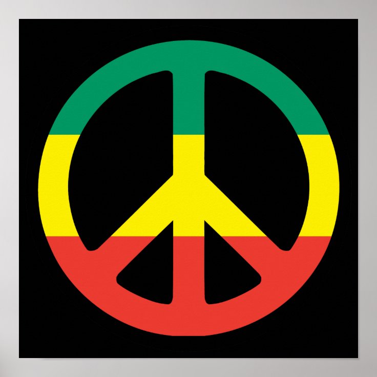 poster peace rasta | Zazzle