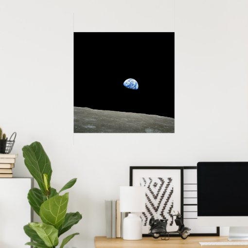 Poster/Print: Earthrise - NASA Space Image Poster | Zazzle