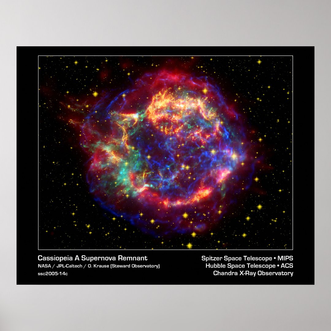 Poster/Print: Supernova - Cassiopeia Space Image Poster | Zazzle