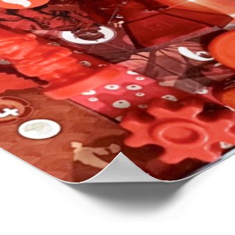 Poster: Red Board Game Components Poster | Zazzle