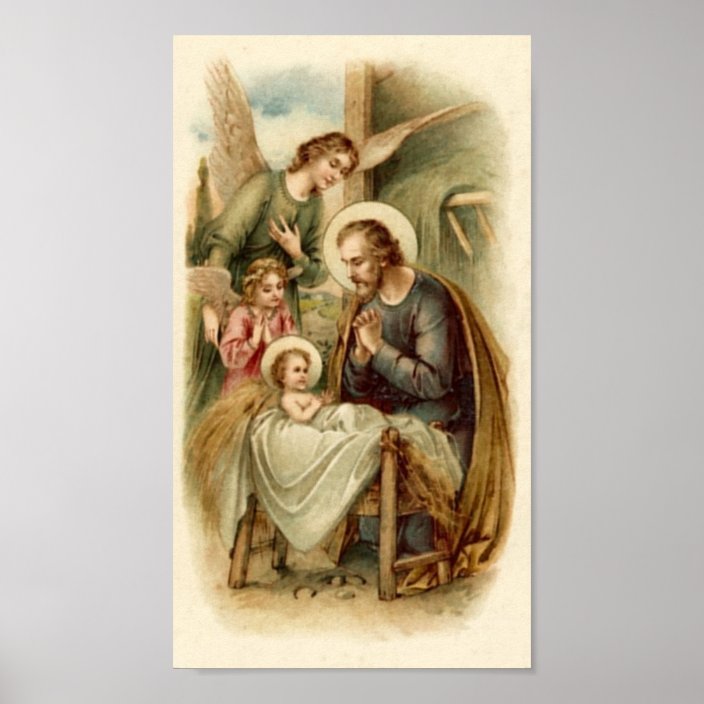 Poster: St. Joseph Nativity Poster | Zazzle.com