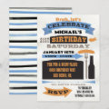 Poster Style Bruh Beer Birthday Celebration Invitation | Zazzle