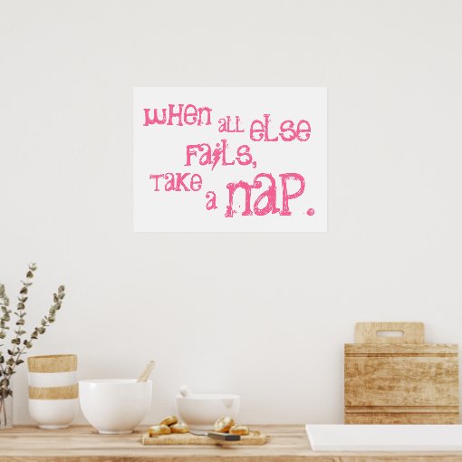 Poster - take a nap | Zazzle