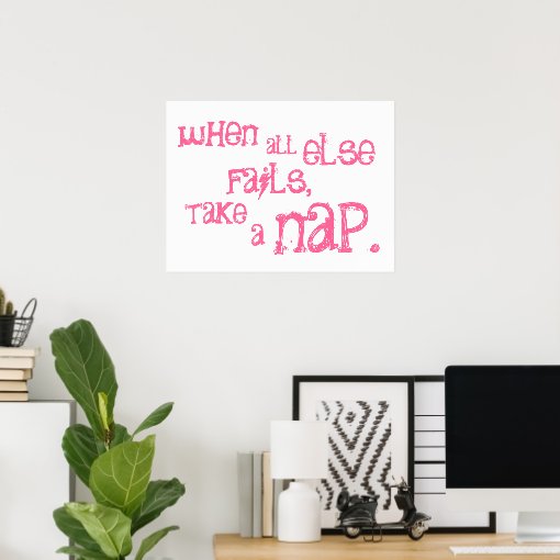 Poster - take a nap | Zazzle
