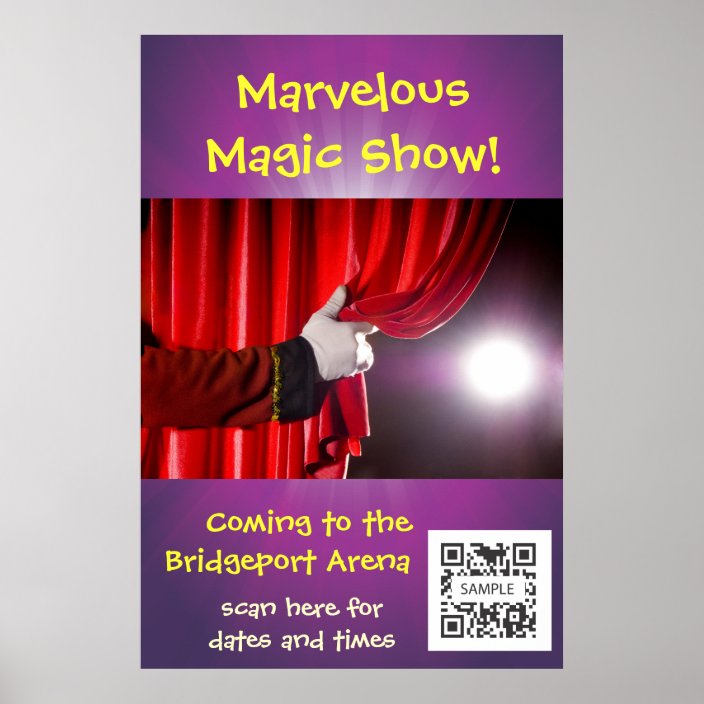 Poster Template Magic Show | Zazzle.com