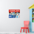POSTER Thank You to Medical First Responders | Zazzle