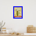 POSTER ~THE CLOWN'S PRAYER OUTLINES PLAYFUL CLOWN! | Zazzle