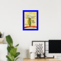 POSTER ~THE CLOWN'S PRAYER OUTLINES PLAYFUL CLOWN! | Zazzle
