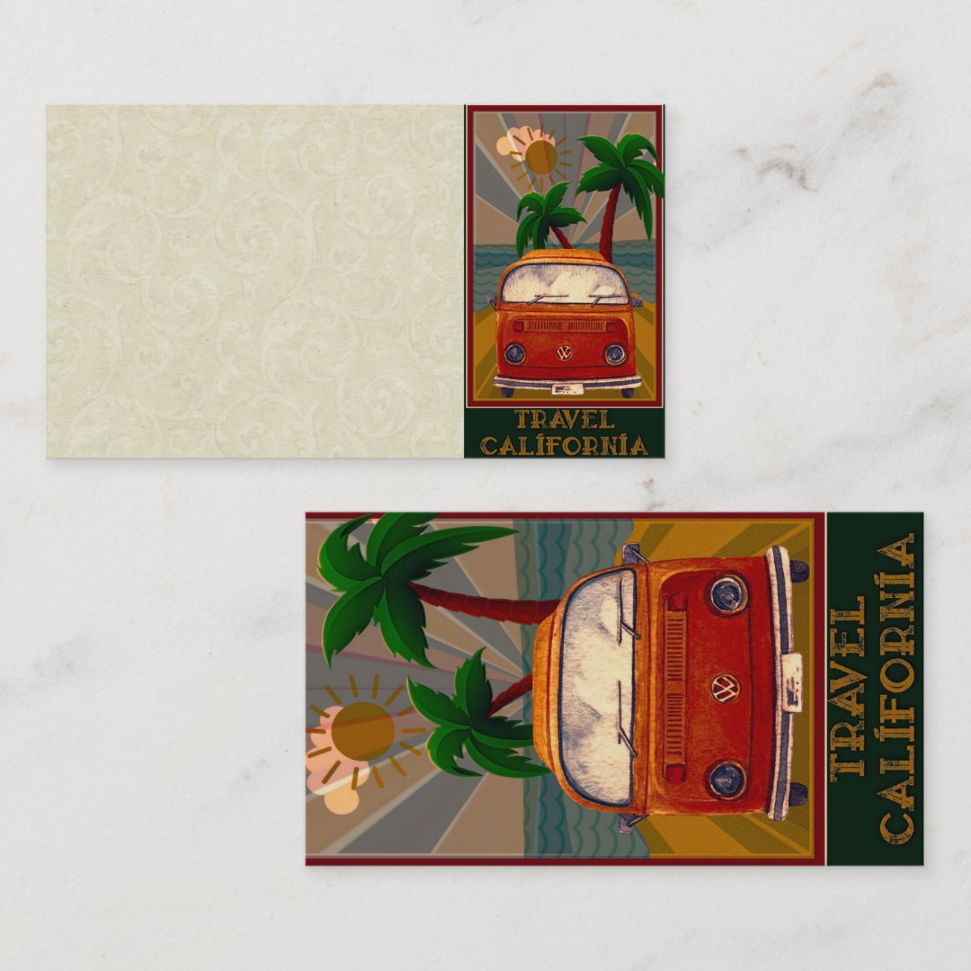 Poster:Travel California Business Card | Zazzle