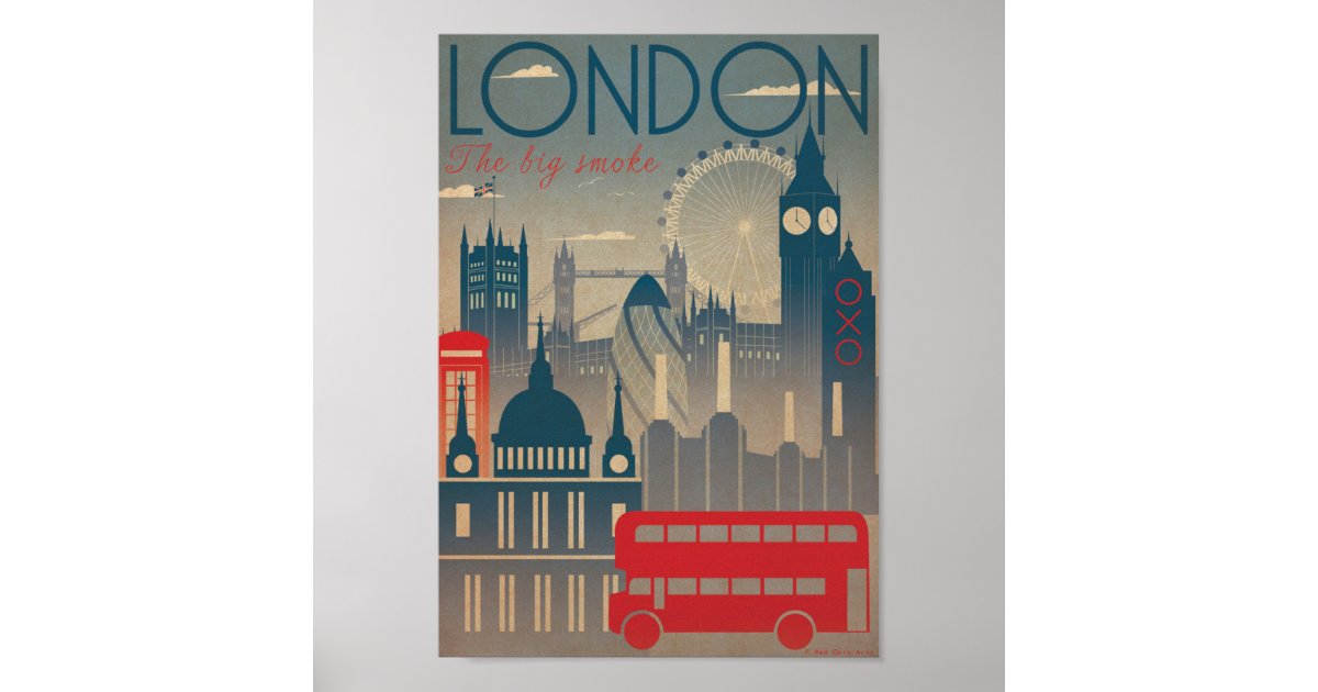 Poster - Visit London England UK | Zazzle