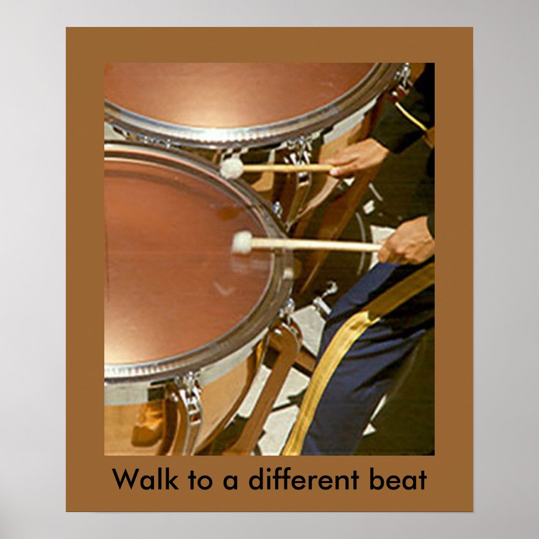 Poster - Walk to a different beat | Zazzle