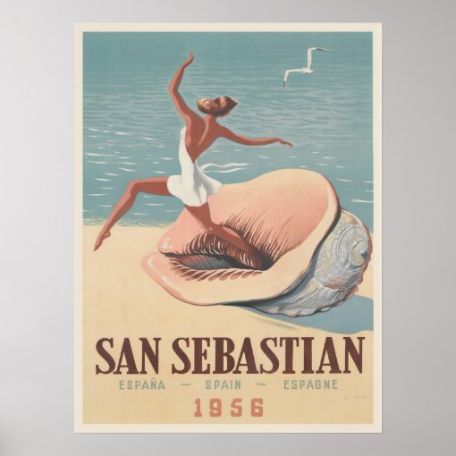 Poster with San Sebastian Advertising Print | Zazzle