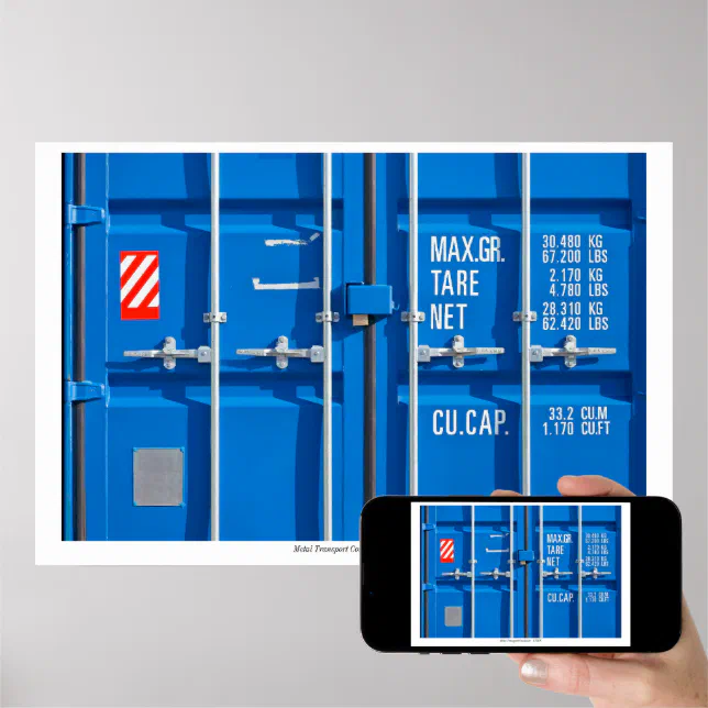 Poster with Transport Container | Zazzle