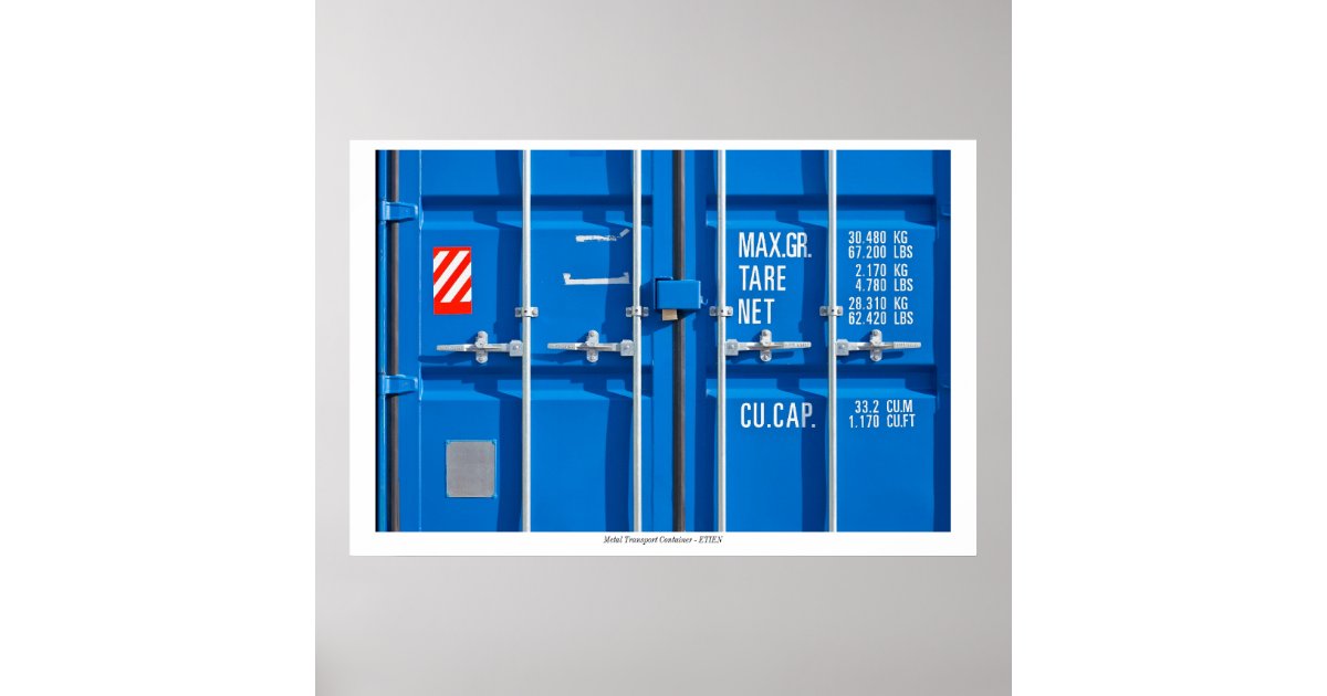 Poster with Transport Container | Zazzle