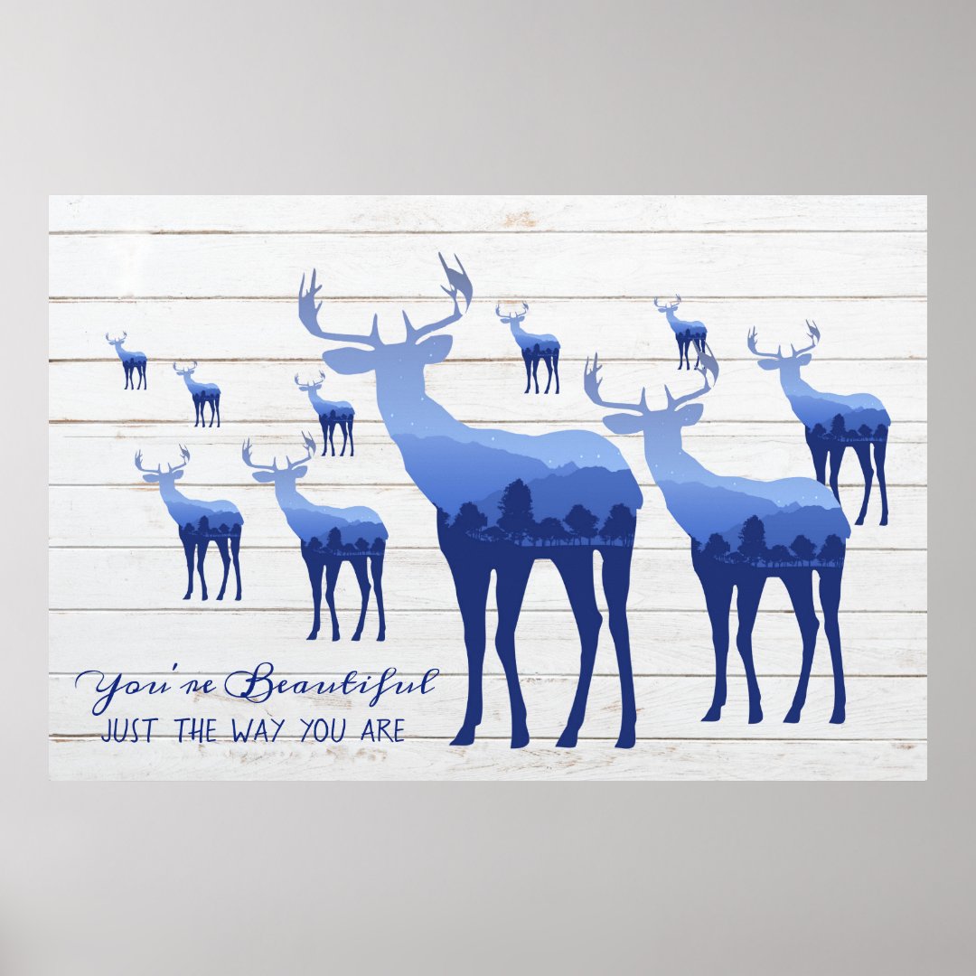 Poster-You're Beautiful Just The Way You Are Poster | Zazzle