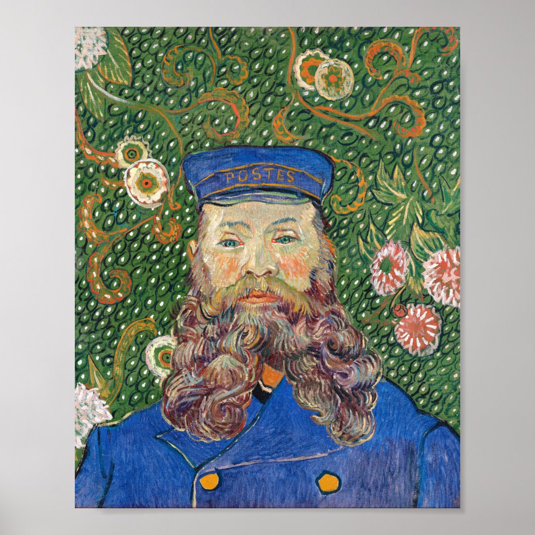 Postman Portrait by Van Gogh Poster | Zazzle