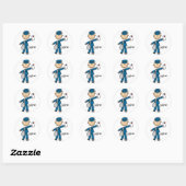 Postman Stick Figure Sticker | Zazzle