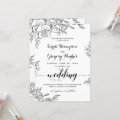 Posy of Roses Rustic Calligraphy Wedding Invitation | Zazzle
