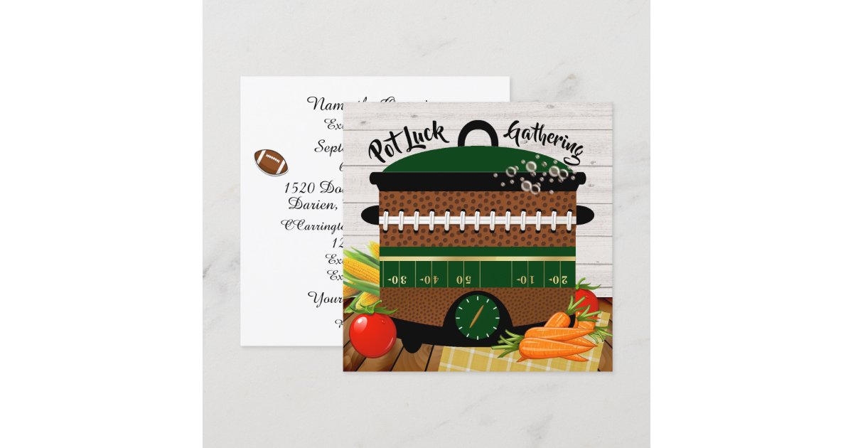 Pot Luck Invitation | Zazzle