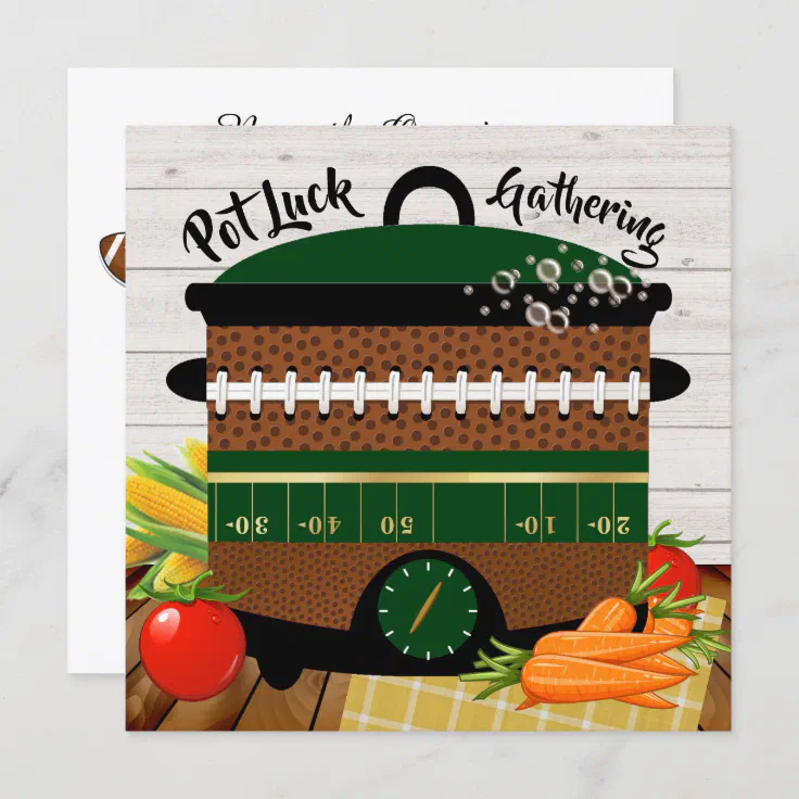Pot Luck Invitation | Zazzle