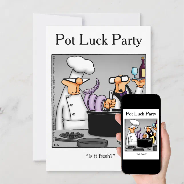 Pot Luck Party Invitations | Zazzle